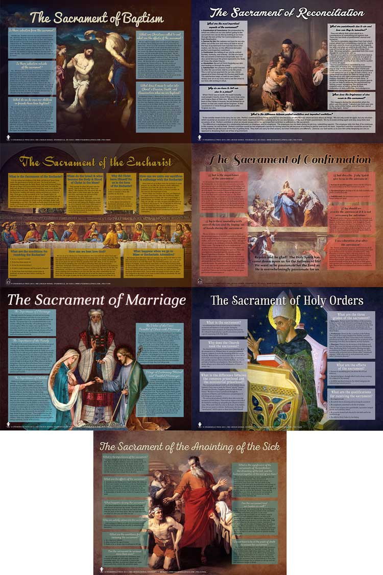 Seven Sacraments Explained Poster Value Pack - Catholic to the Max ...