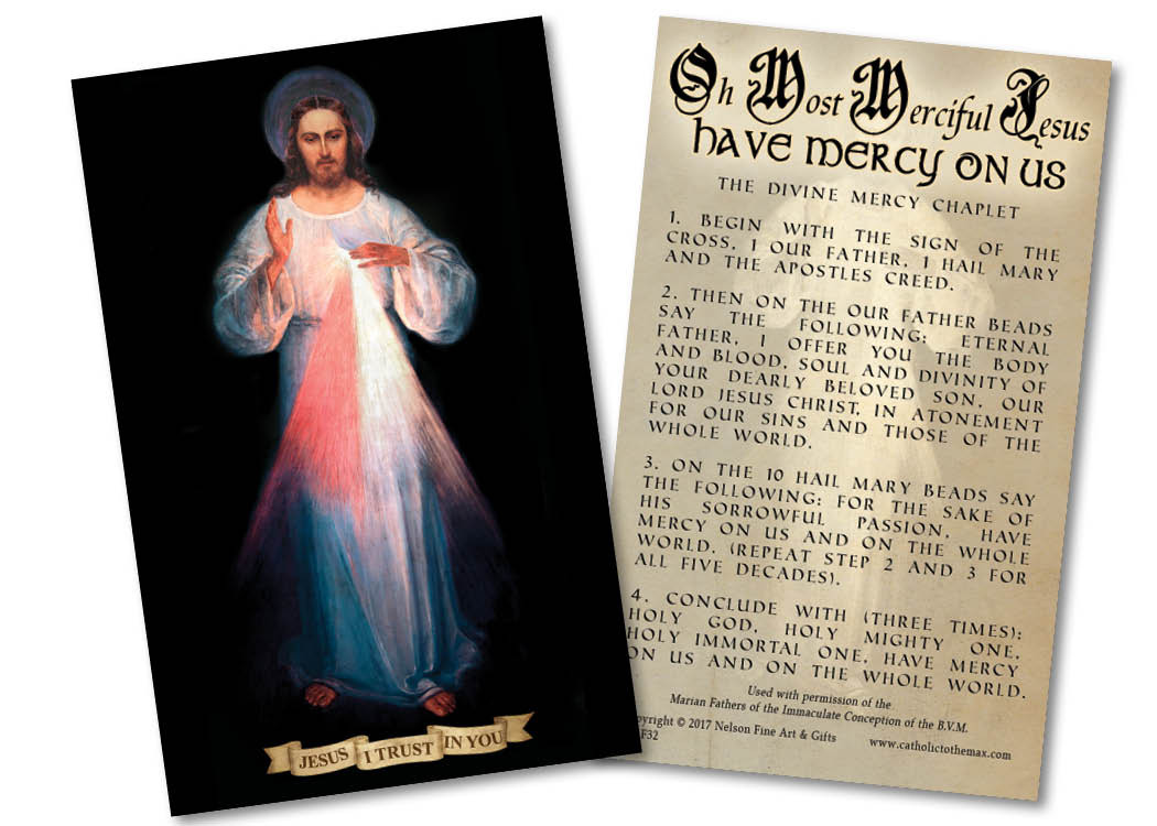 Vilnius Divine Mercy Holy Card