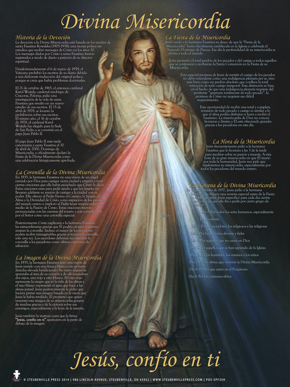 Spanish Divine Mercy Explained Poster - Catholic to the Max - Online ...