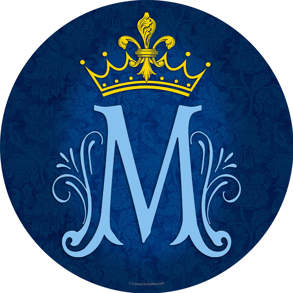 Marian Symbol Emblem Decal - Catholic to the Max - Online Catholic Store