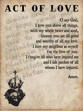Act of Love Poster - Catholic to the Max - Online Catholic Store