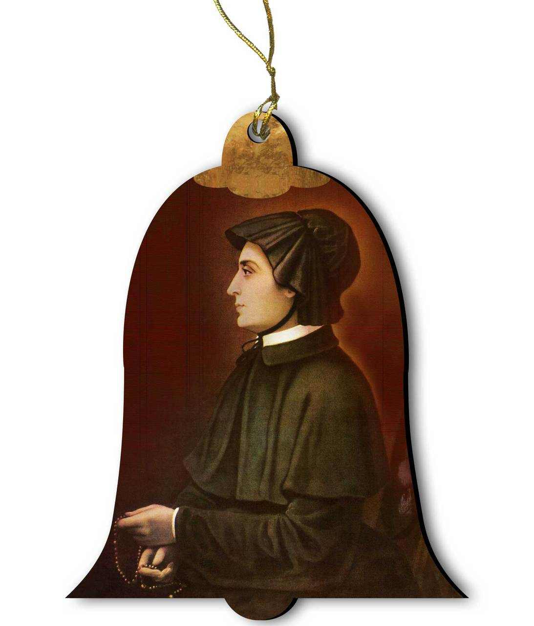 Saint Elizabeth Ann Seton Wood Ornament