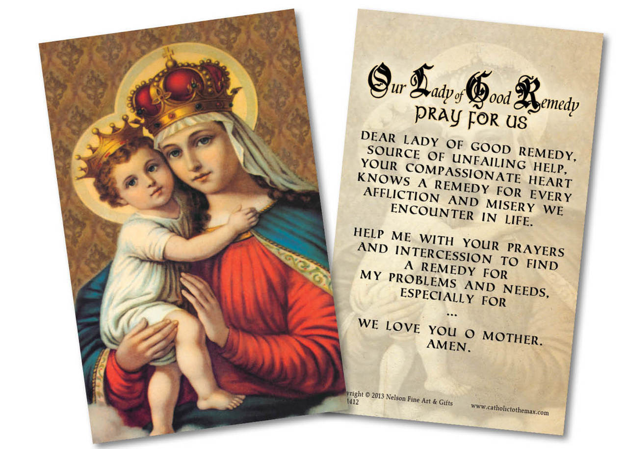 Our Lady of Good Remedy Holy Card