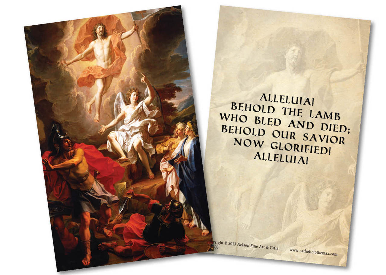 Resurrection Holy Card