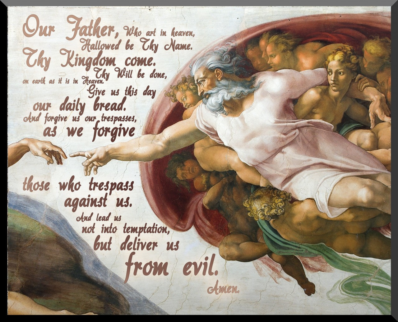 The Creation of Adam Our Father Graphic Wall Plaque - Catholic to the ...