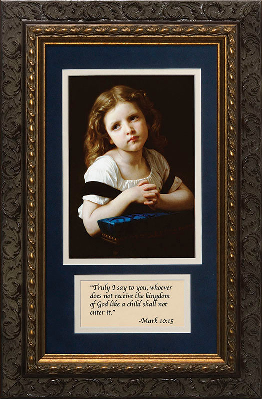 La Priere with Prayer Framed - Catholic to the Max - Online Catholic Store