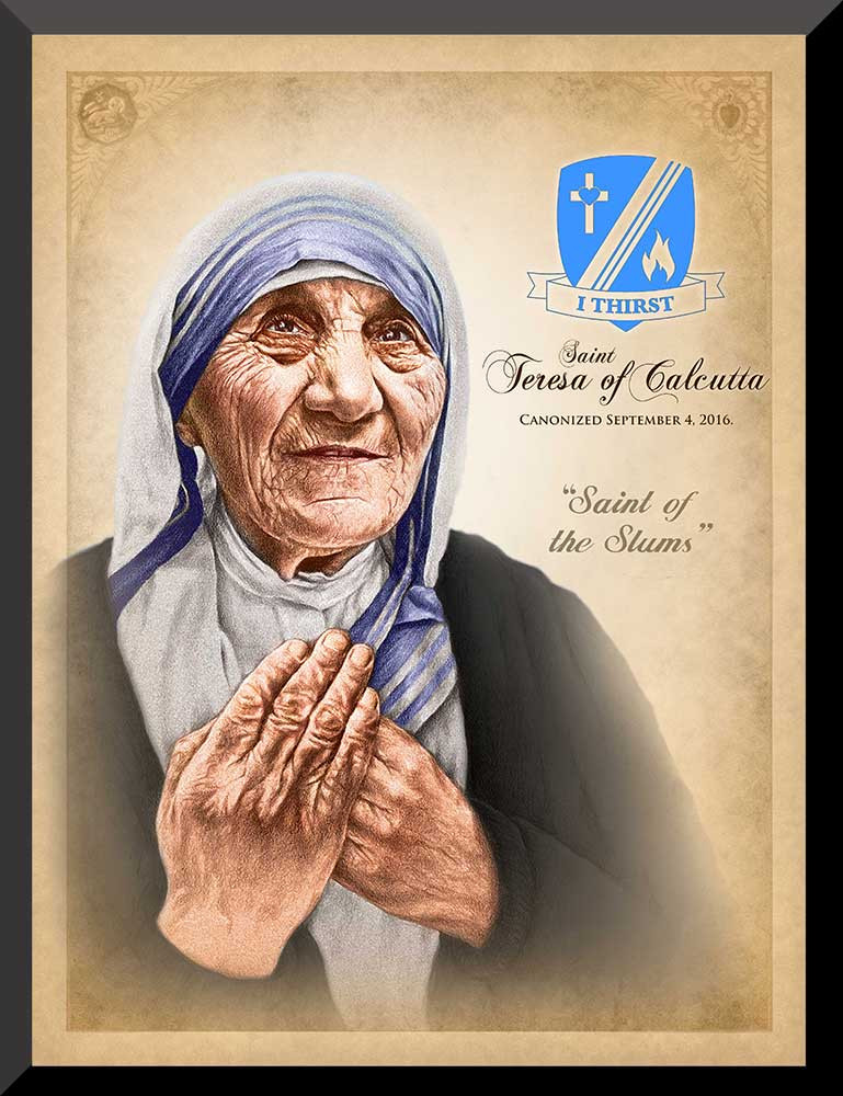 St. Teresa of Calcutta Commemorative Wall Plaque - Catholic to the Max ...