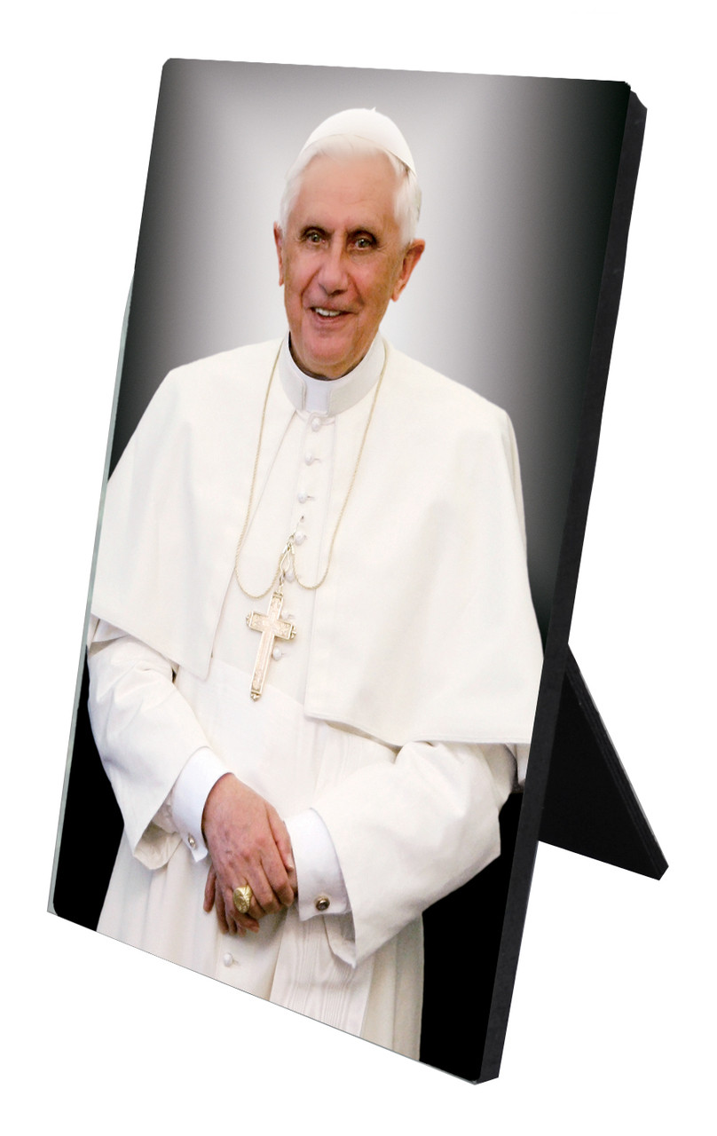 Pope Benedict Formal Vertical Desk Plaque - Catholic to the Max ...