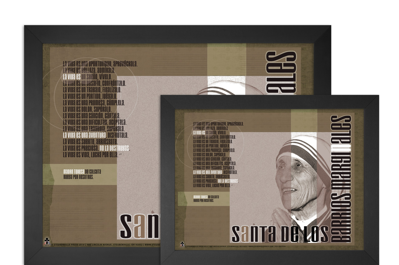 Spanish Mother Teresa Poster - Catholic to the Max - Online Catholic Store