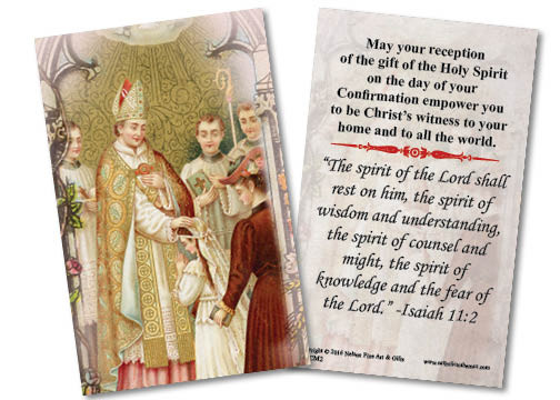 Traditional Confirmation Holy Card - Catholic to the Max - Online ...