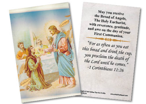 Jesus and Apostles First Communion Holy Card - Catholic to the Max ...
