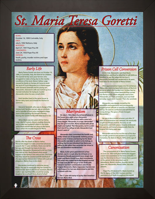 Saint Maria Goretti Explained Poster