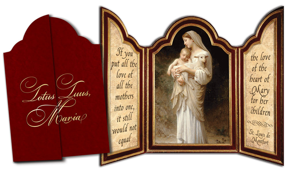 L'Innocence Tri-fold Triptych Cards (Set of 12) - Catholic to the Max ...