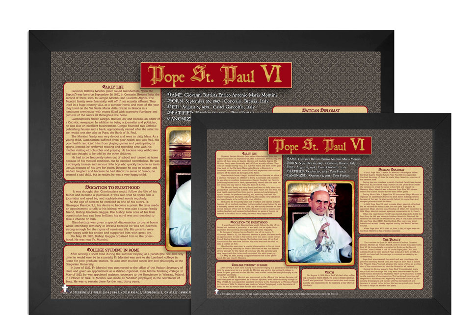 Pope Saint Paul VI Explained Poster