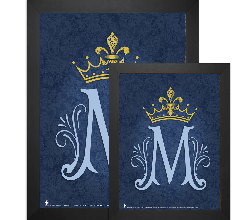 Marian Symbol Graphic Poster