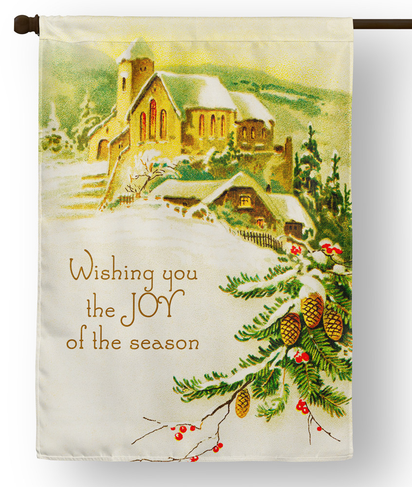 Vintage Joy of the Season Outdoor House Flag - Catholic to the Max ...