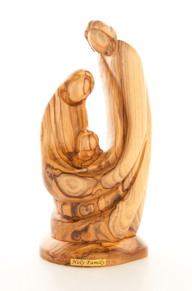 Large Holy Family Olive Wood Statue - Catholic to the Max - Online ...
