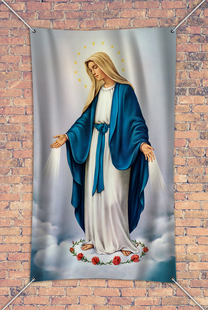 Our Lady of Grace Outdoor Vinyl Banner - Catholic to the Max - Online ...
