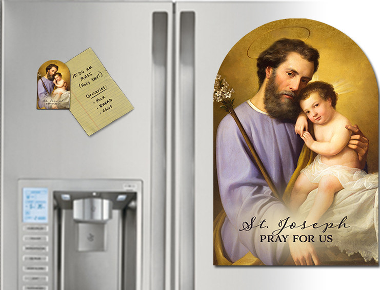Commemorative St. Joseph Arched Magnet