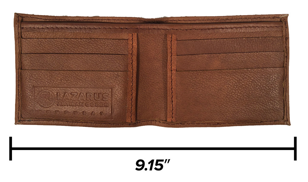 CORAGGIO Cedar of Lebanon Bi-Fold Leather Wallet - Catholic to the Max ...