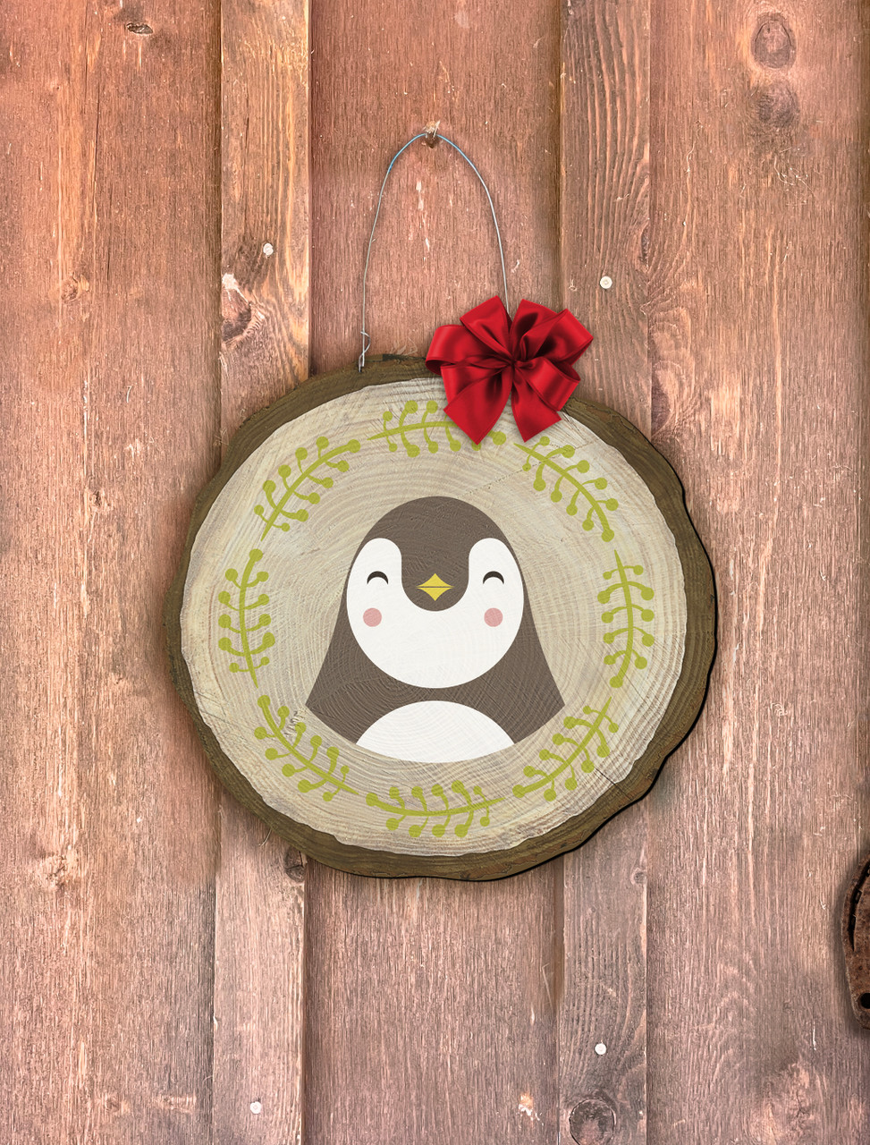 Penguin Log End Door Hanger - Catholic to the Max - Online Catholic Store