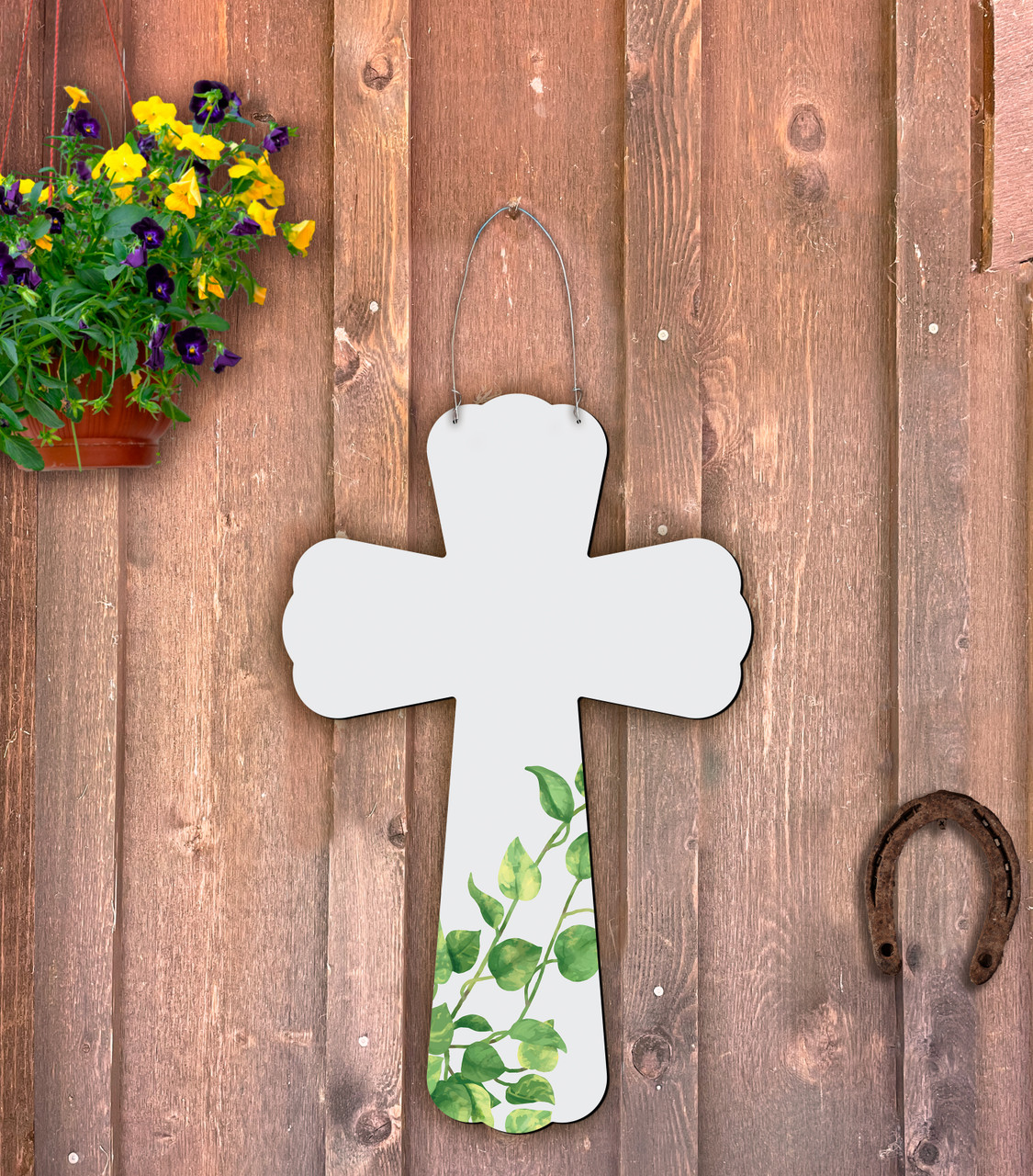 Outdoor Metal Art Leaves Cross - Catholic to the Max - Online Catholic ...