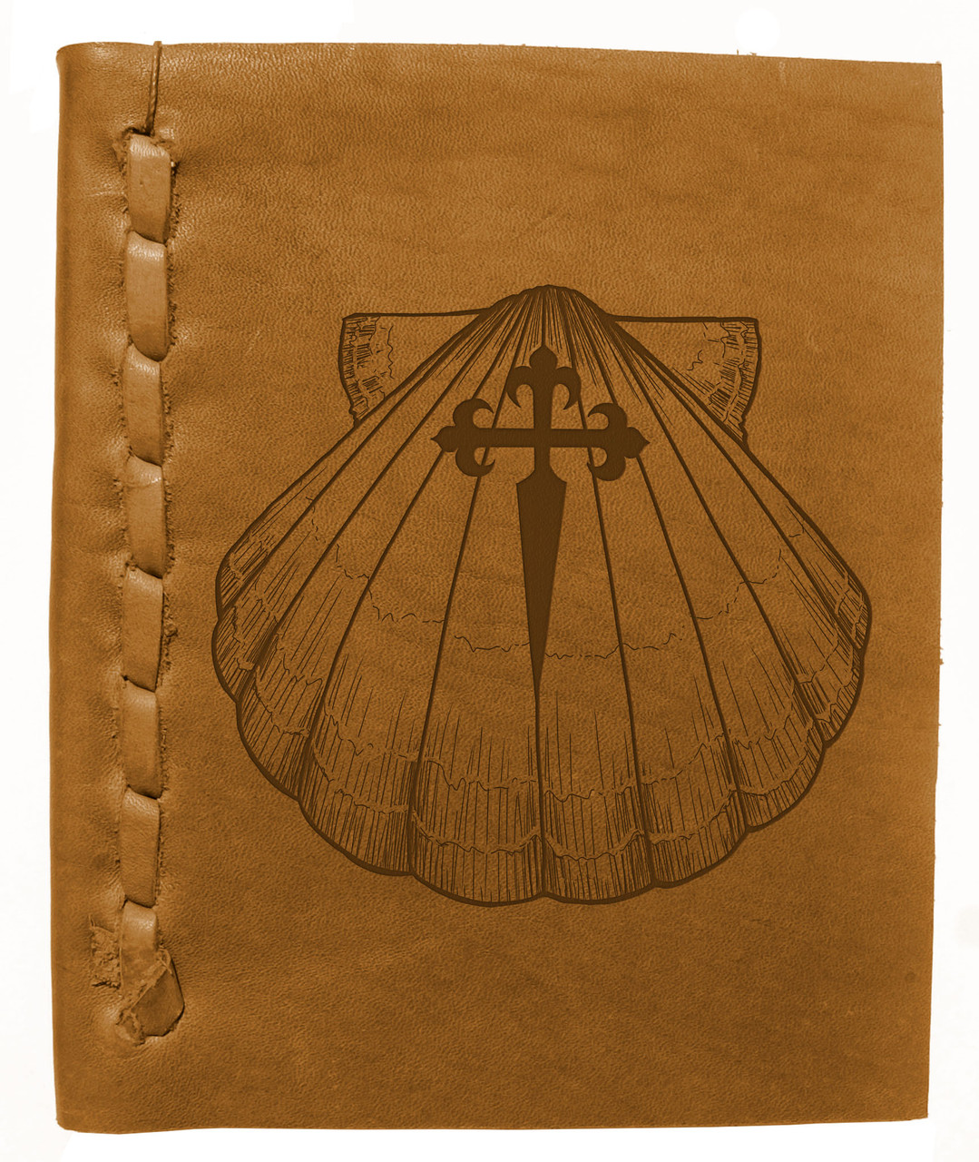 CORAGGIO Scallop Rustic Leather Journal - Catholic to the Max - Online ...