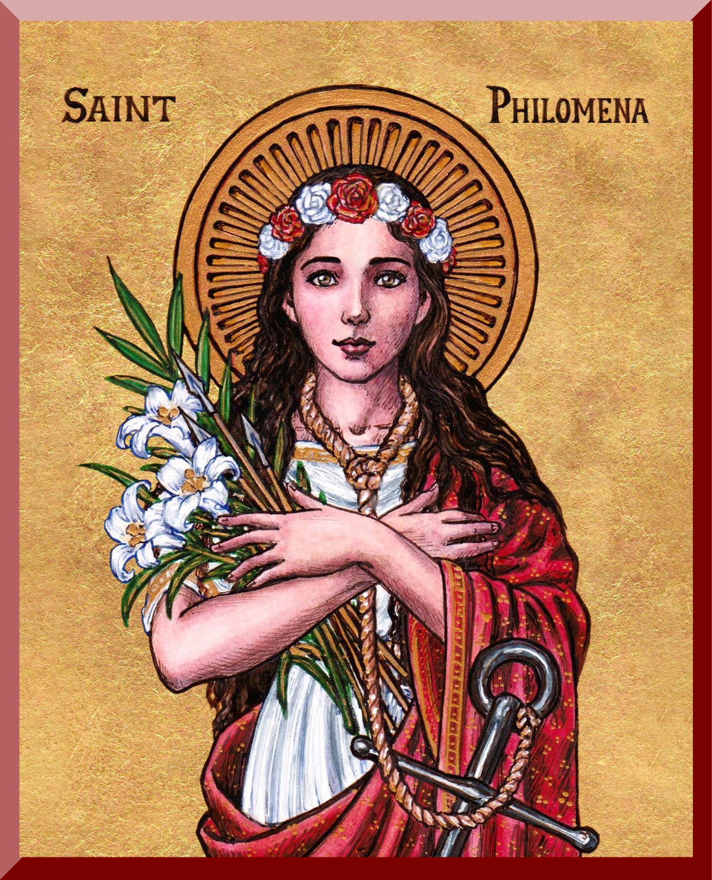 Theophilia St Philomena Wall Plaque Catholic To The Max Online