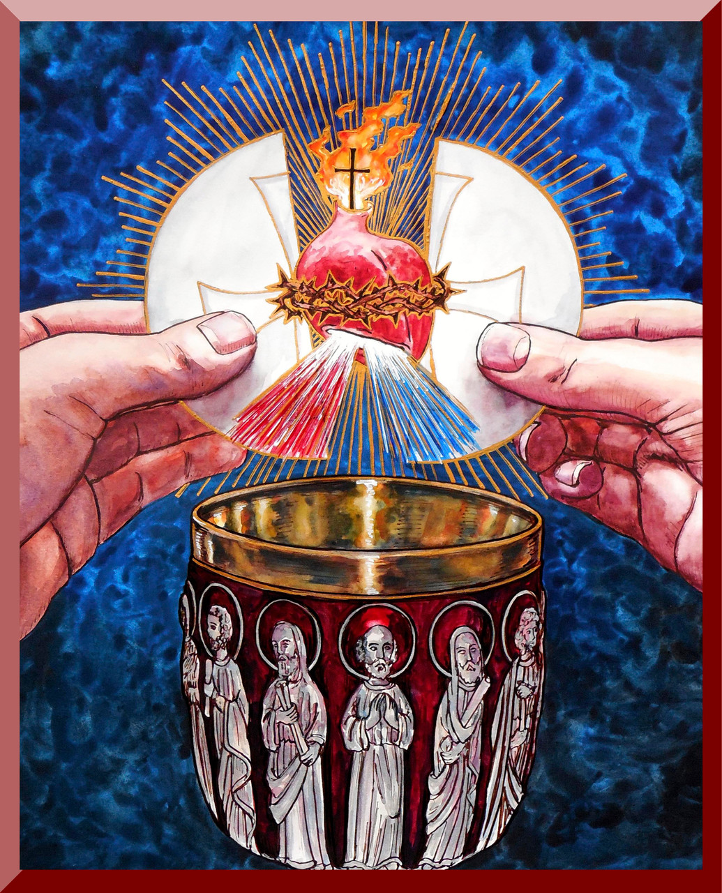 Theophilia The Eucharistic Heart of Jesus Wall Plaque - Catholic to the ...
