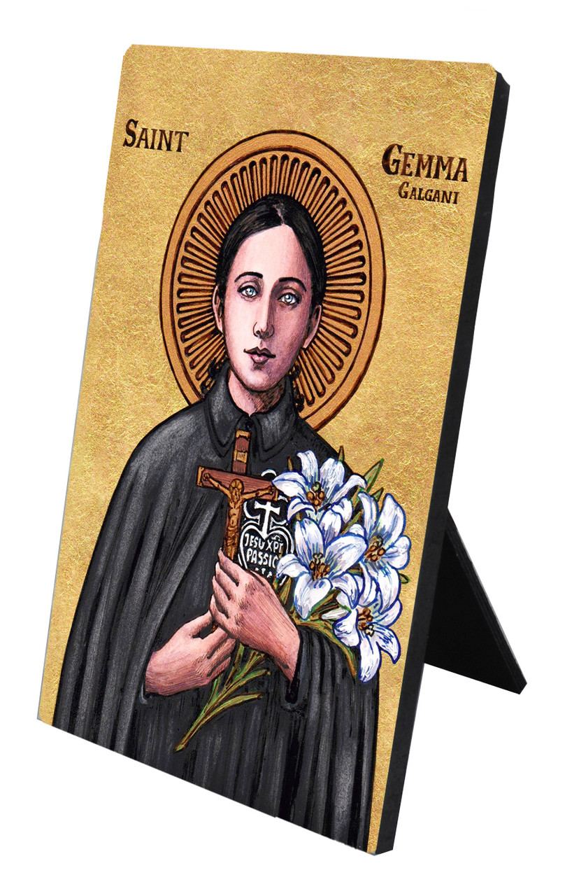 Theophilia St Gemma Desk Plaque Catholic To The Max Online