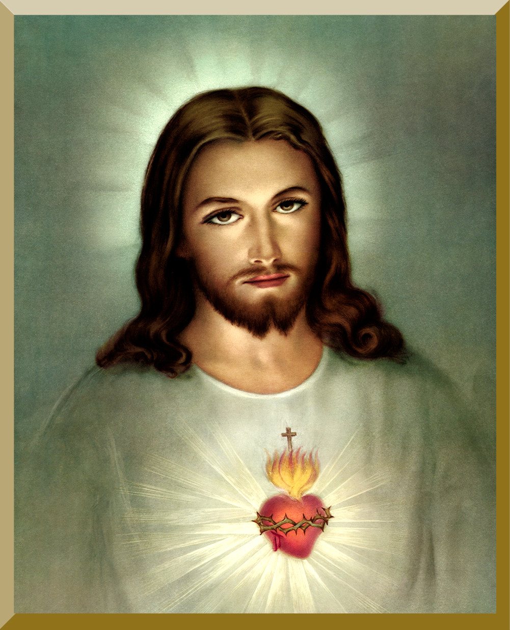 Traditional Sacred Heart of Jesus 3x4 Wall Plaque - Catholic to the Max ...