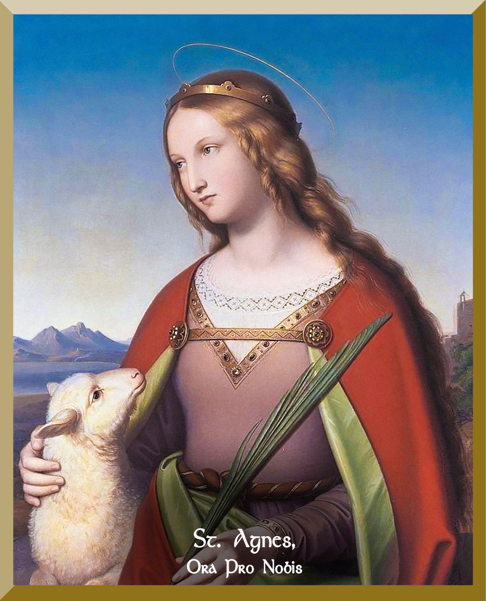 St. Agnes Wall Plaque - Catholic to the Max - Online Catholic Store