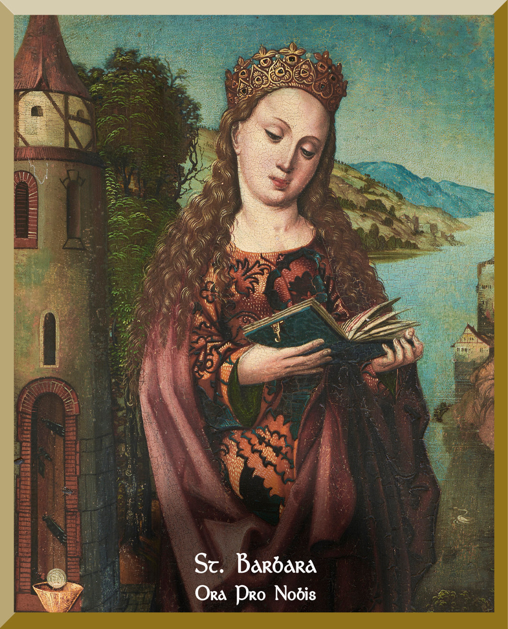 St. Barbara Wall Plaque - Catholic to the Max - Online Catholic Store