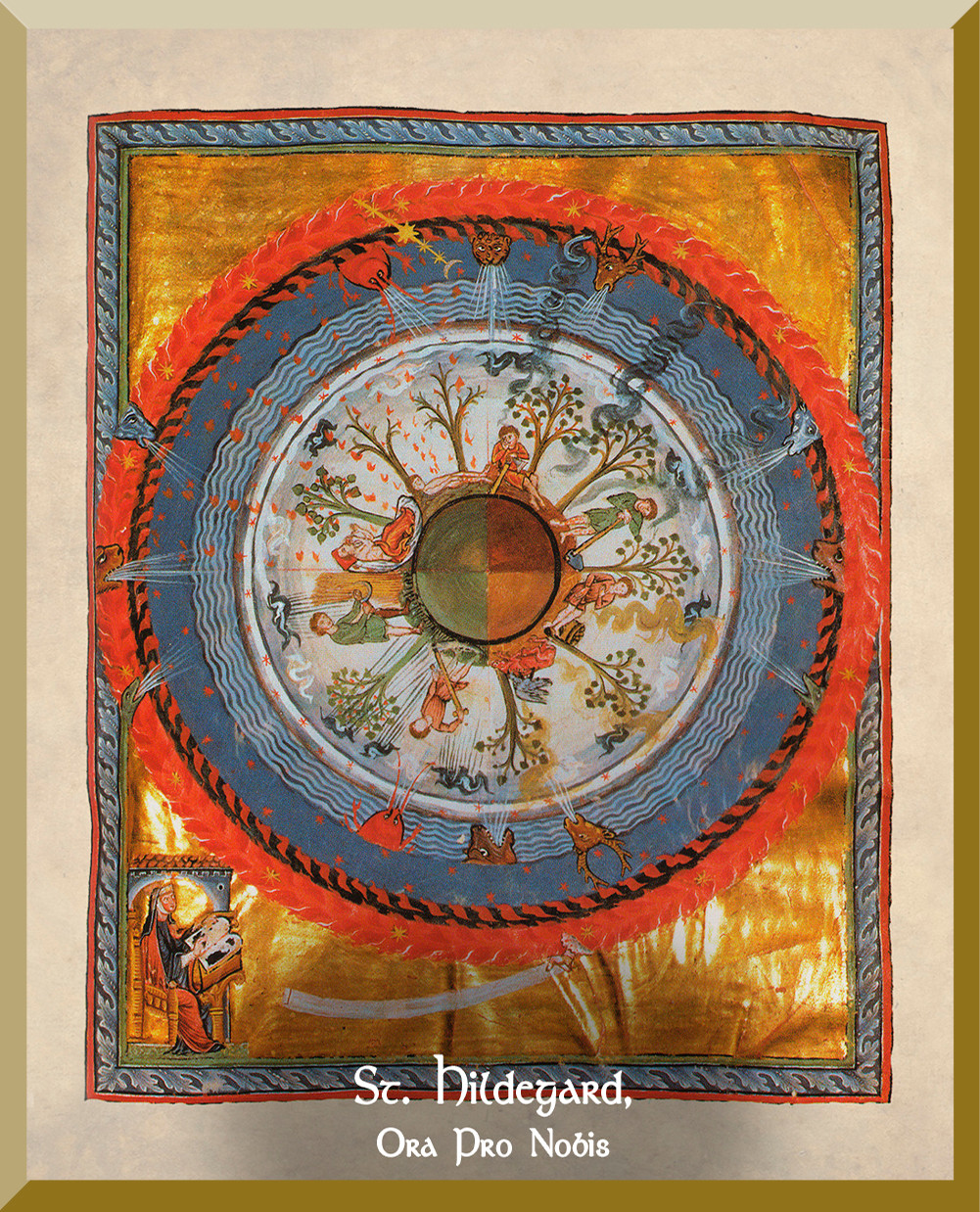 Humanity and Life by St. Hildegard of Bingen Wall Plaque - Catholic to ...