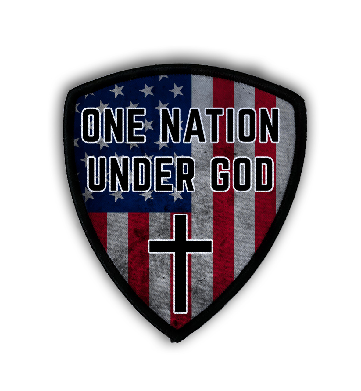 "One Nation" Shield Iron-On Patch 2 - Catholic to the Max - Online ...