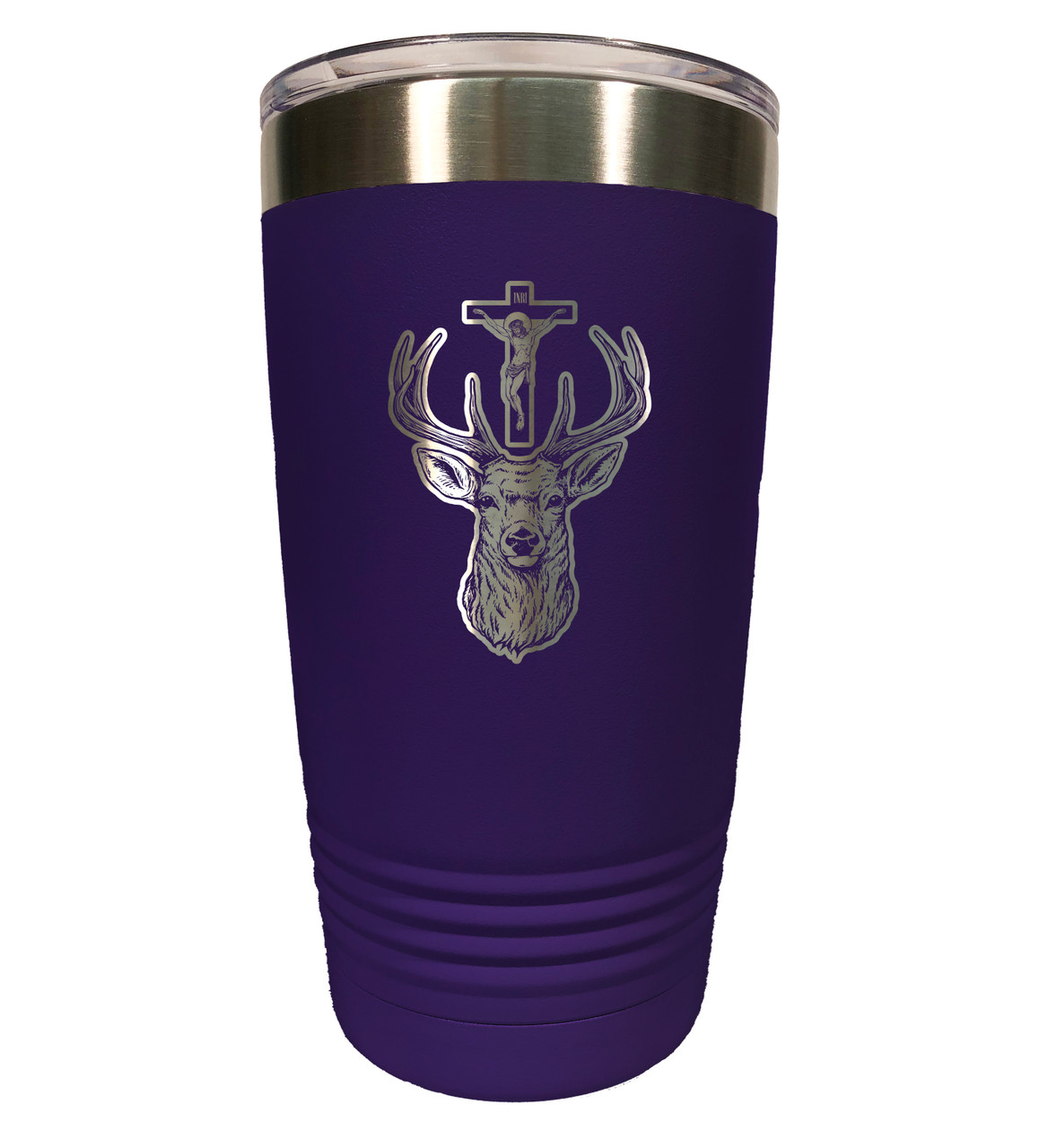St. Hubert 20oz Tumbler - Catholic to the Max - Online Catholic Store