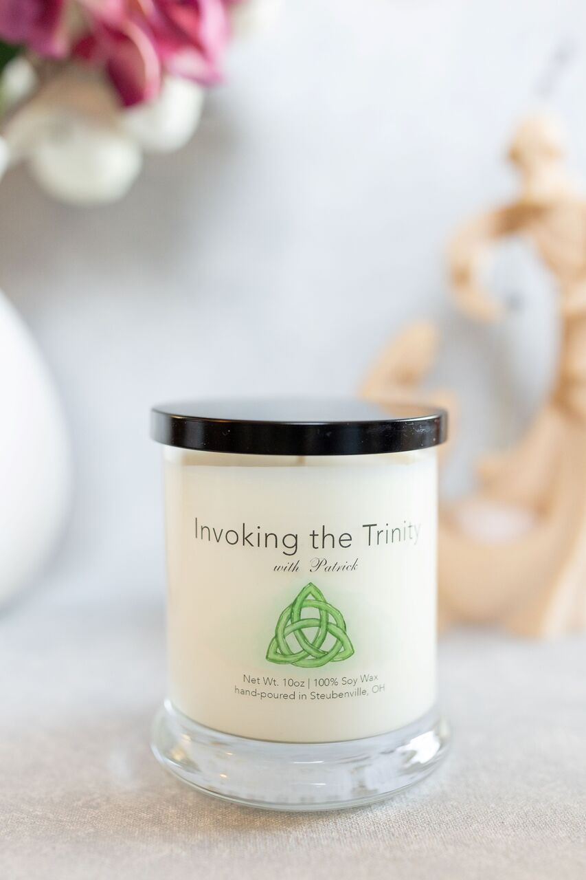 "Invoking the Trinity with Patrick" Mint and Lavender Soy Candle ...