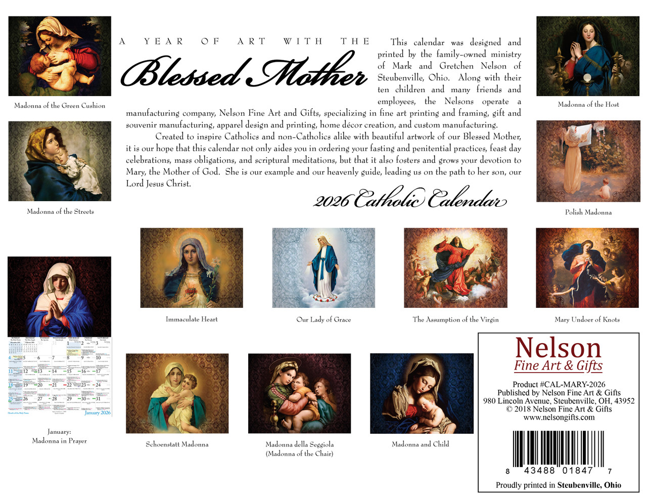 Catholic Liturgical Calendar 2026: Art with Mary - Catholic to the Max ...