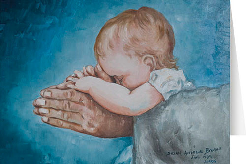 Safe in Arms Greeting Card - Catholic to the Max - Online Catholic Store