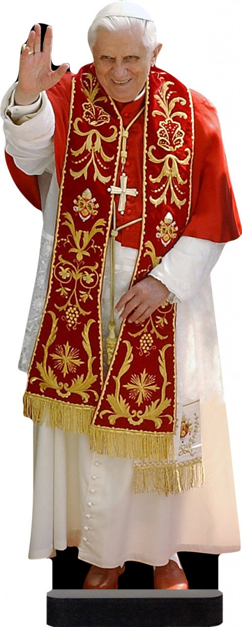 Benedict XVI in Red Standee - Catholic to the Max - Online Catholic Store