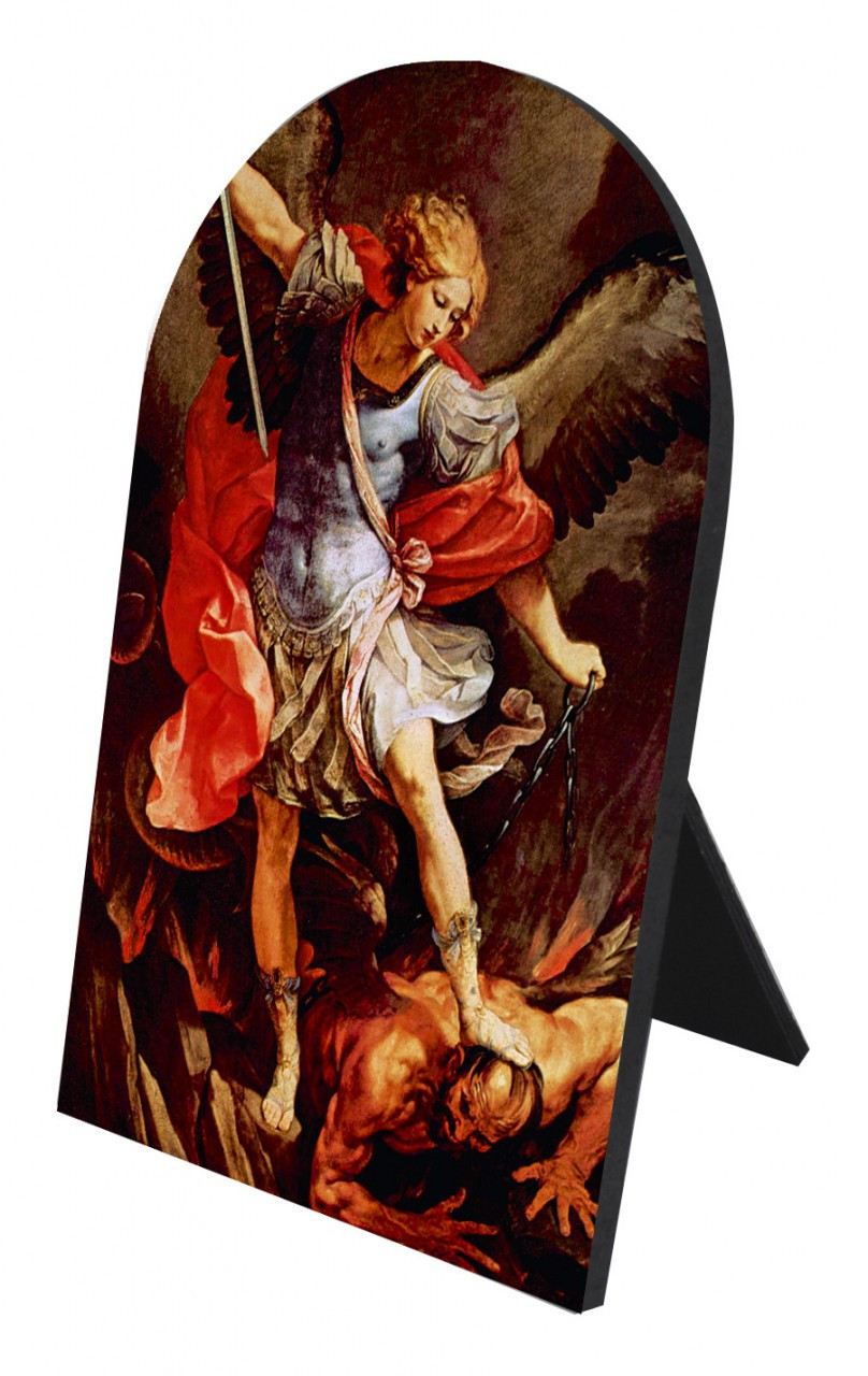 St. Michael the Archangel Arched Desk Plaque - Catholic to the Max ...