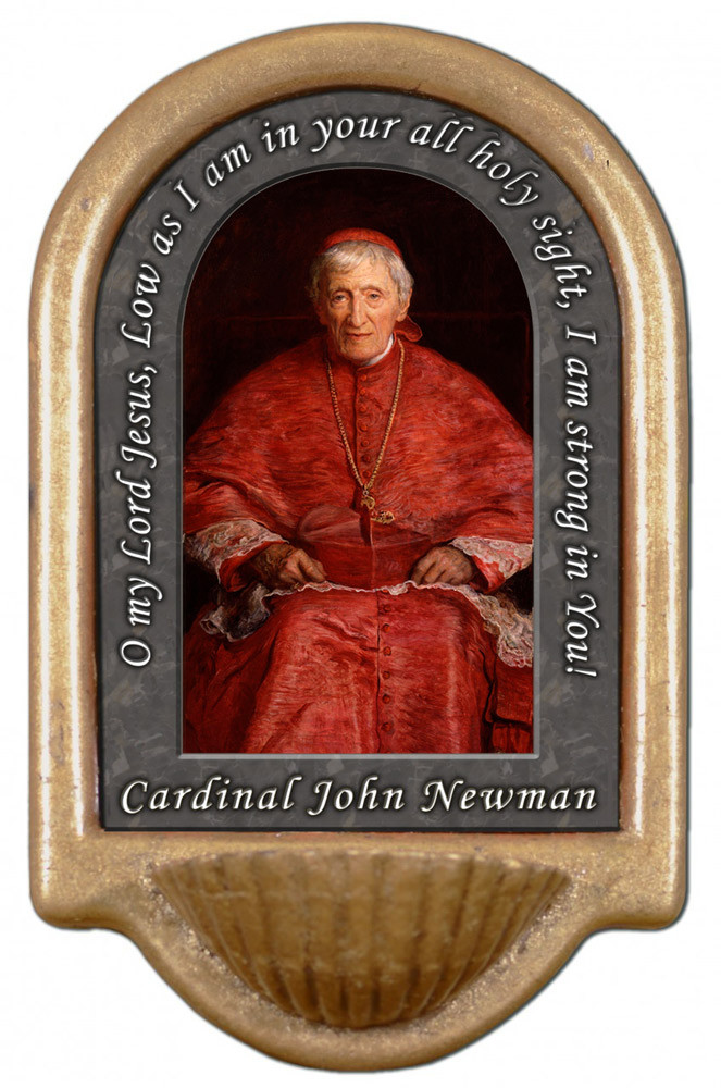 St. John Newman Prayer Holy Water Font - Catholic to the Max - Online ...