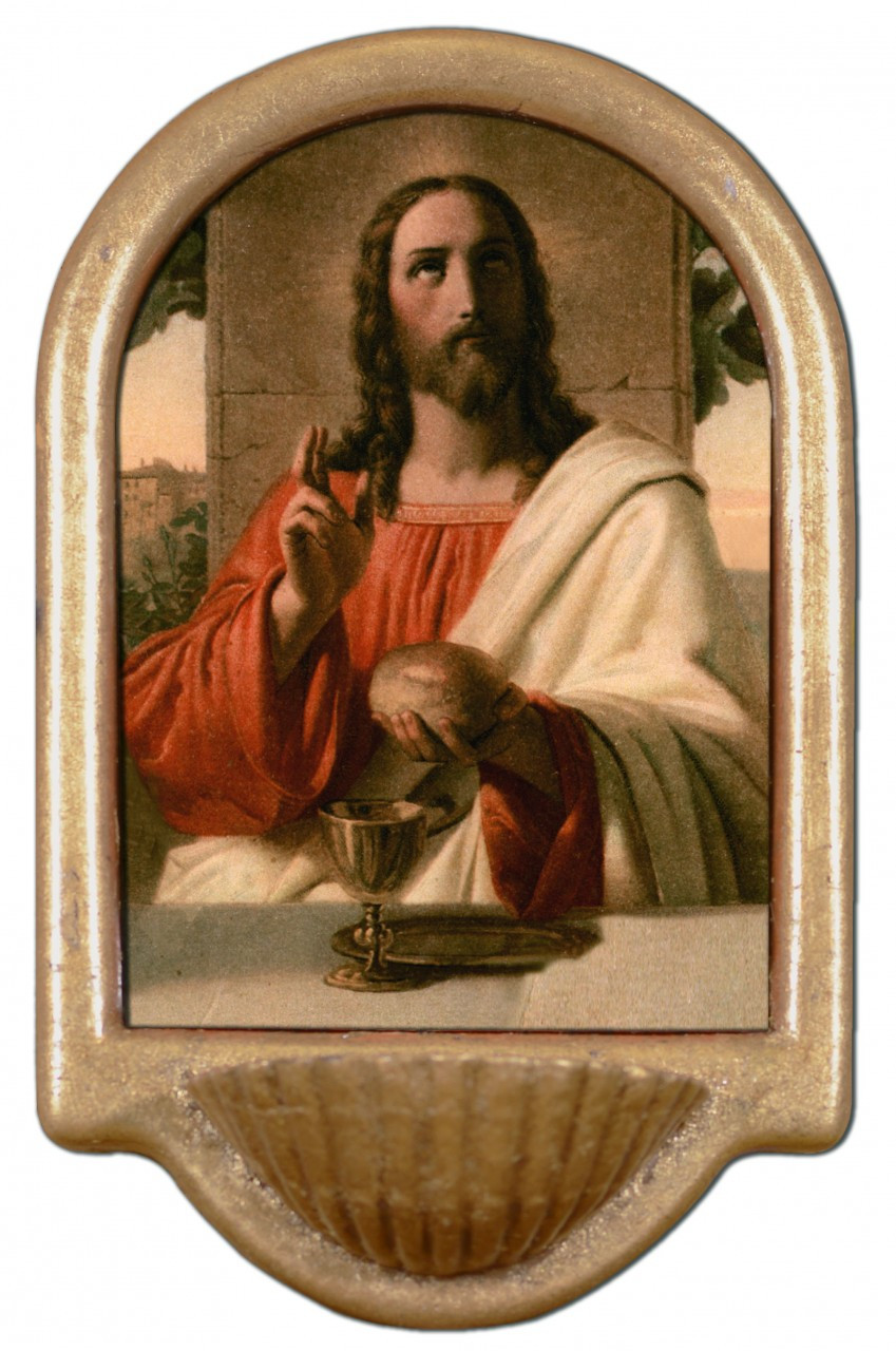 Last Supper Holy Water Font - Catholic to the Max - Online Catholic Store
