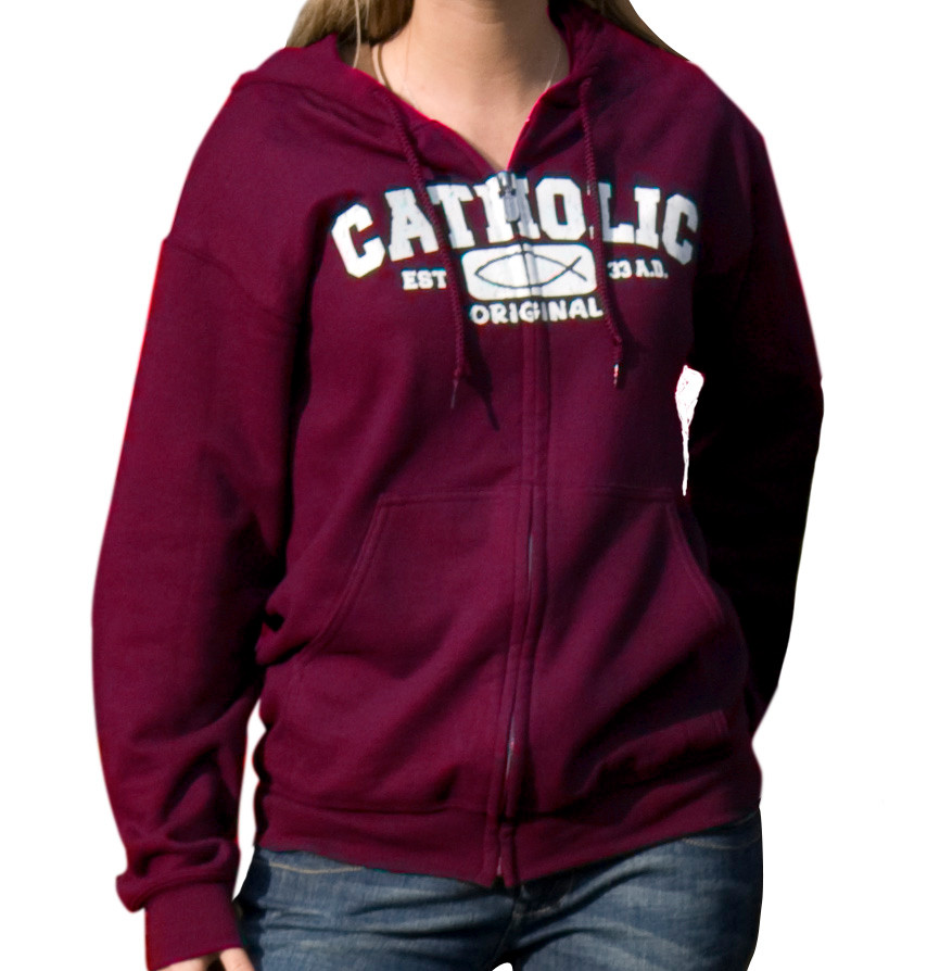 Catholic Original Zipper Hoodie - Catholic to the Max - Online Catholic ...