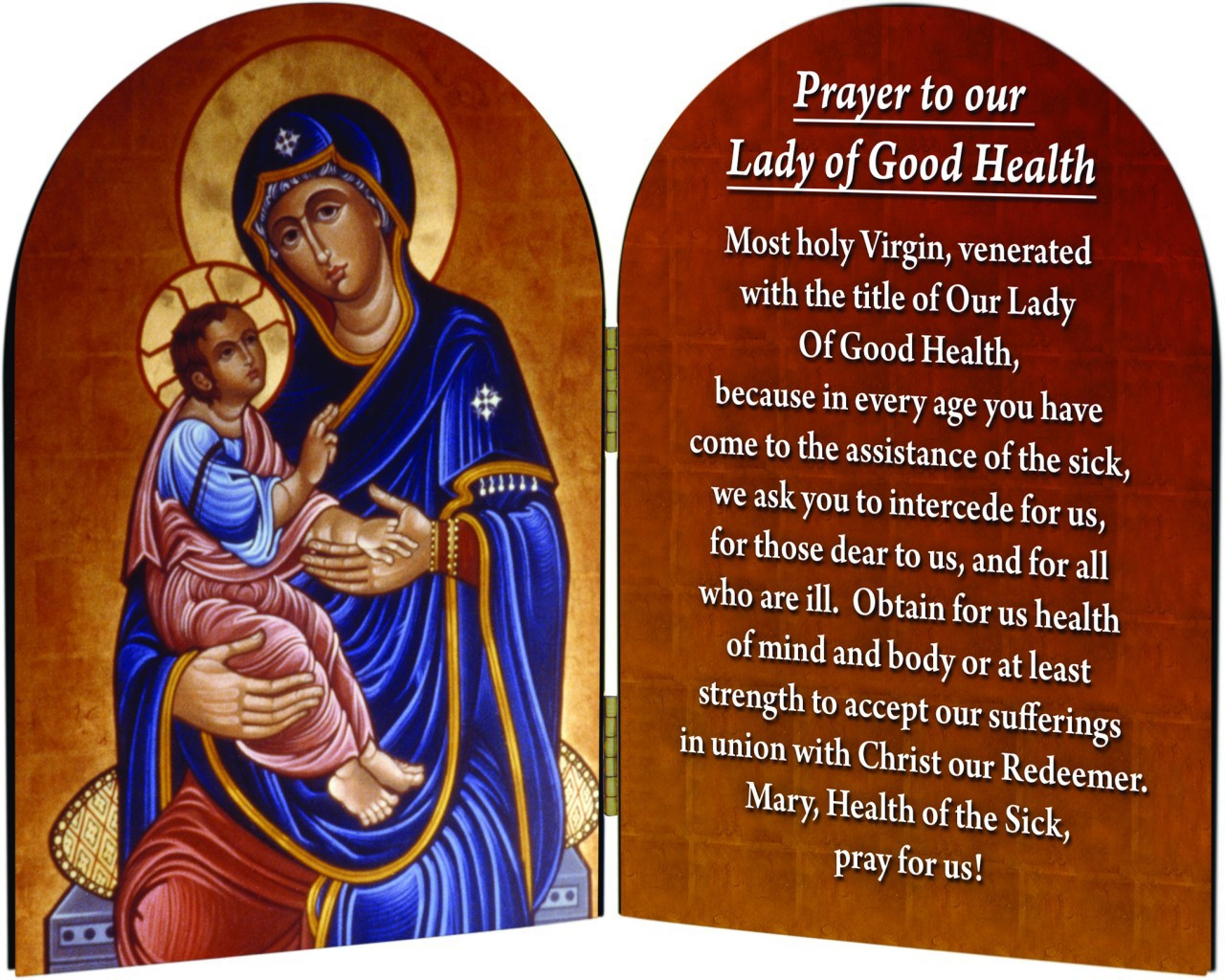 Our Lady of Good Health Arched Diptych - Catholic to the Max - Online ...
