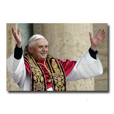 Pope Benedict Rejoicing Holy Card - Catholic to the Max - Online ...