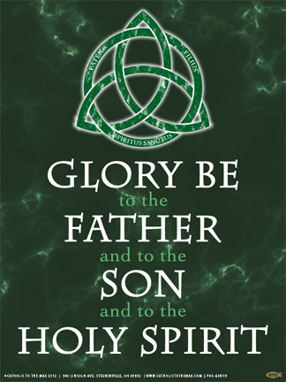 Trinity Glory Be Poster - Catholic to the Max - Online Catholic Store