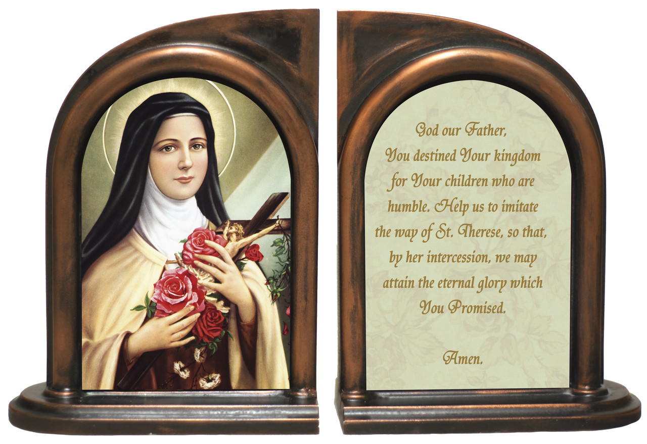 St. Therese the Little Flower Bookends