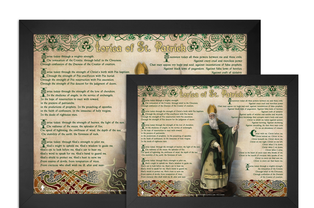 St. Patrick With Prayer Poster - Catholic to the Max - Online Catholic ...