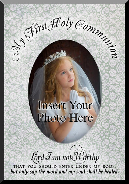 My First Communion (Victorian Pattern) Photo Frame - Catholic to the ...
